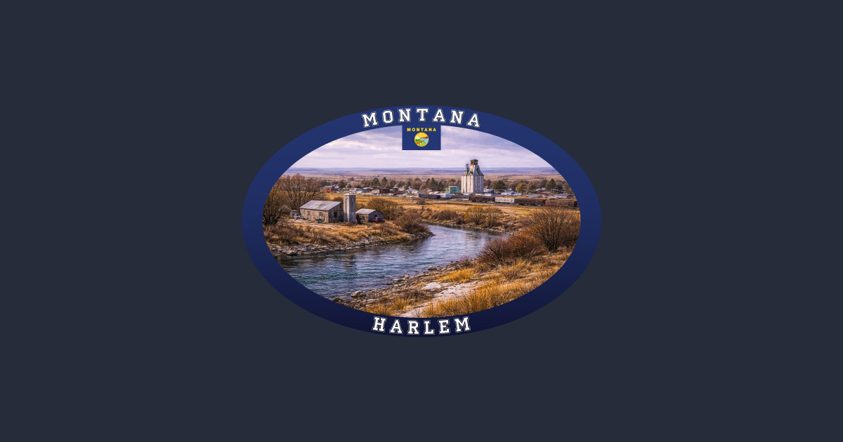 Harlem Montana Travel - Harlem Montana - T-Shirt | TeePublic