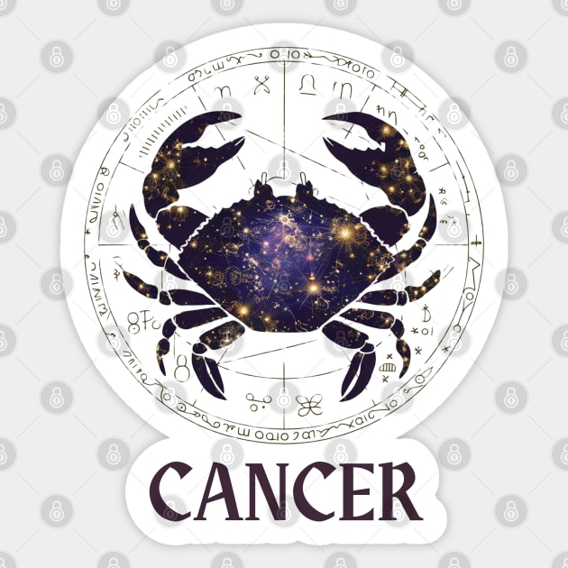 Cancer Zodiac Sign - Cancer - Sticker | TeePublic