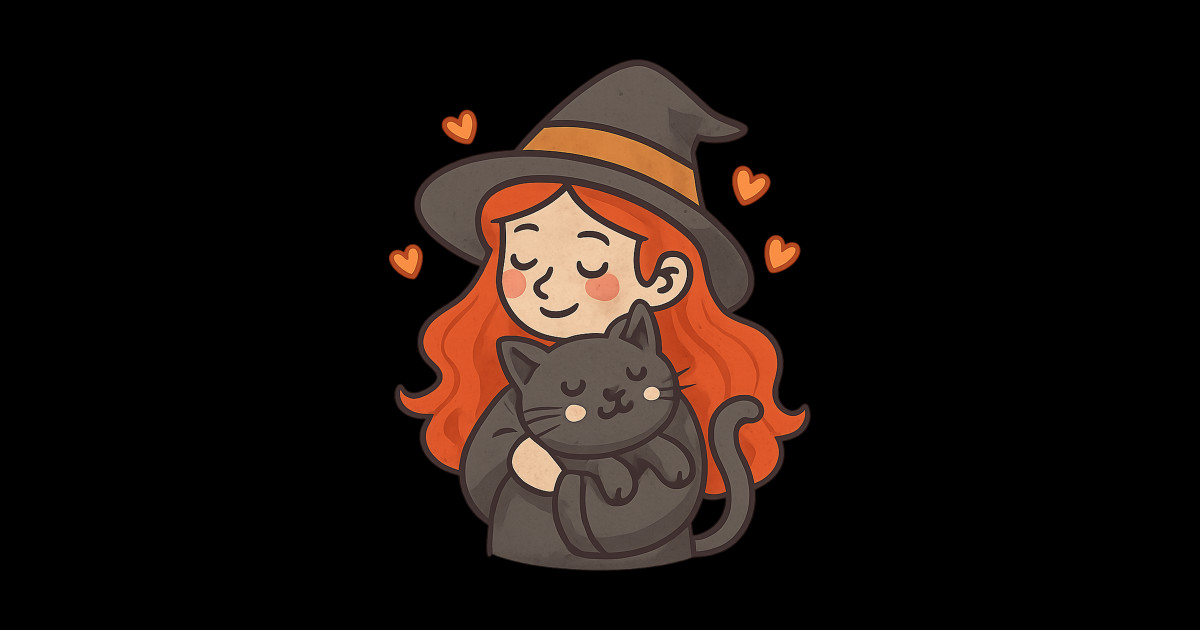 Witchy Hugs & Cat Cuddles - Witchy Hugs Cat Cuddles - Posters and Art ...