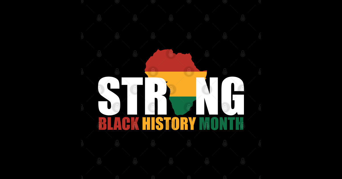 black history month strong - Black History Month Strong - Sticker ...