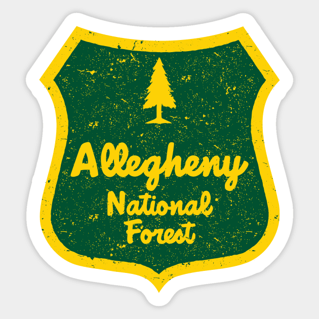 Allegheny National Forest shield - National Forest - Sticker | TeePublic
