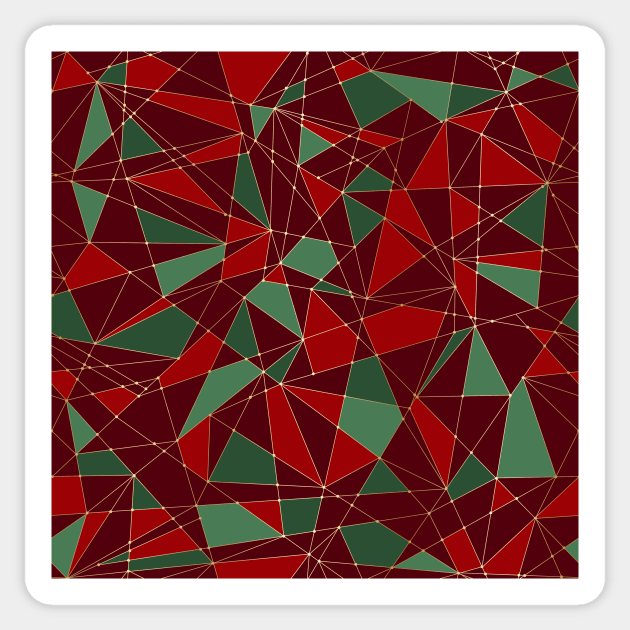 Geometric Maroon Gold Abstract Triangle Pattern - Luxury Gold Pattern ...