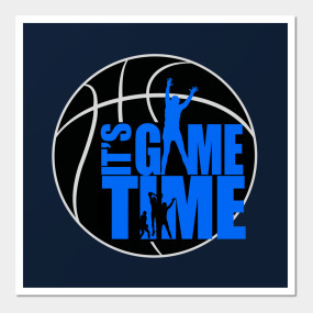 It's Game Time - Blue - Basketball - Phone Case | TeePublic