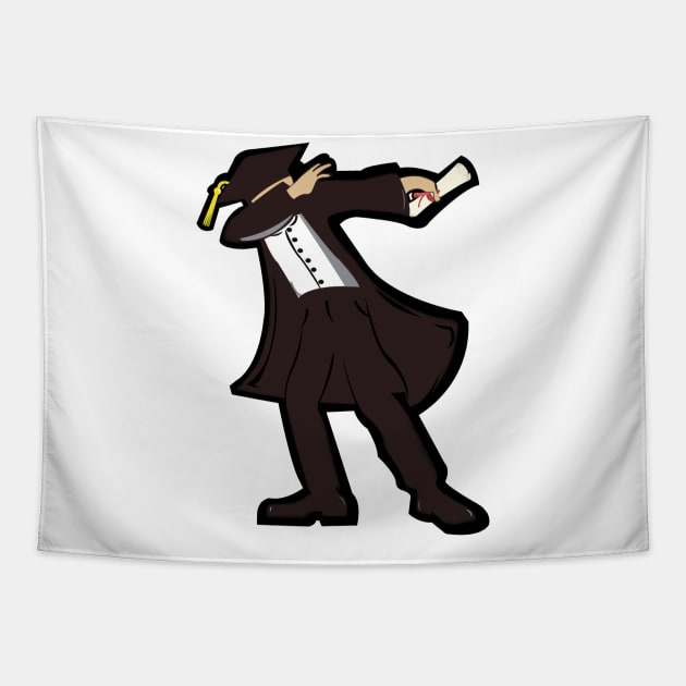 'Dabbing Graduate' Awesome Student Gift - Student - Tapestry | TeePublic