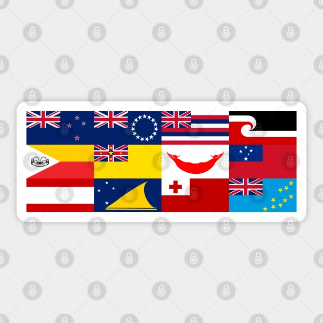 Flags of Polynesia - Polynesian - Sticker | TeePublic