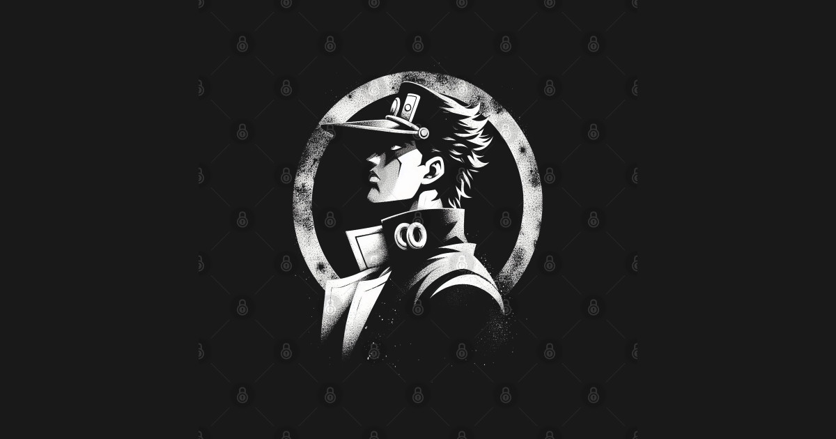 Jotaro Kujo (Negative Art) - Jotaro Kujo - T-Shirt | TeePublic