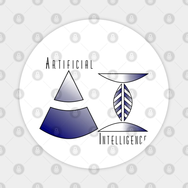 Artificial Intelligence | Geometric Letters Slogan White - Data Analyst ...