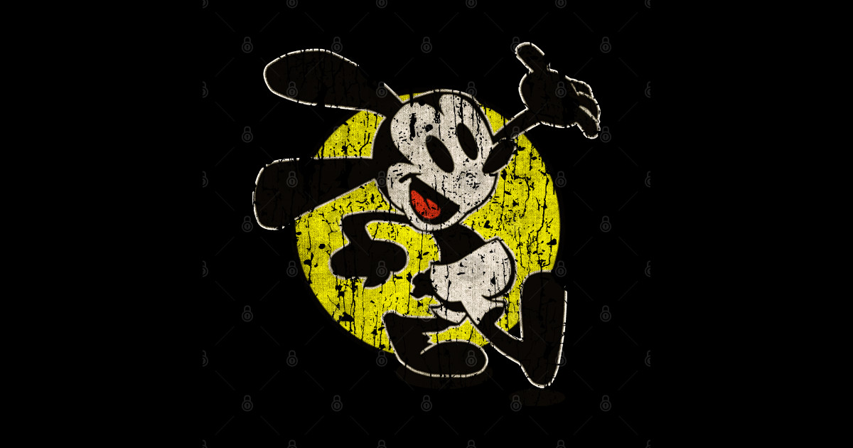 Oswald The Lucky Rabbit // 1927 Vintage - Old Cartoon - Sticker | TeePublic