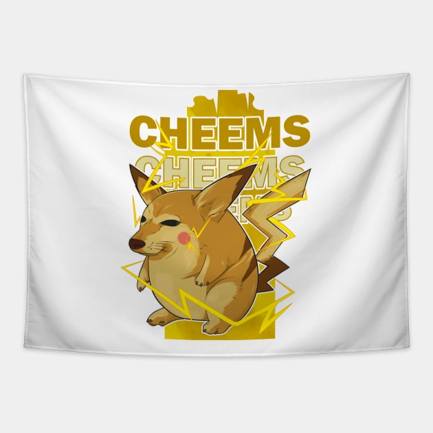 Cheems anime - Cheems Meme - Tapestry | TeePublic