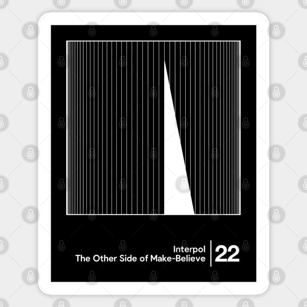 Interpol / Minimalist Graphic Artwork Design - Interpol - Sticker ...