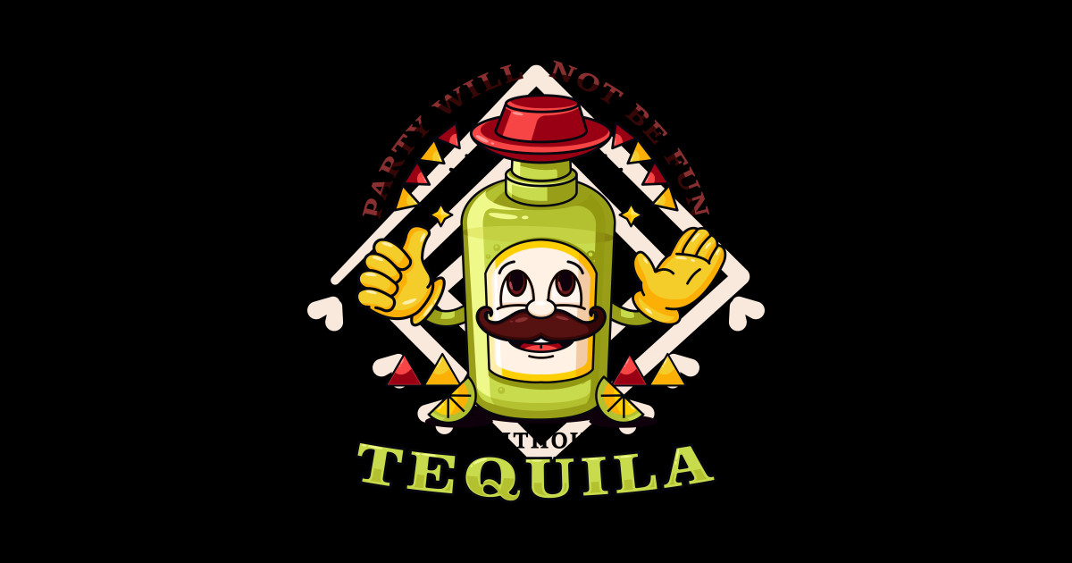 Tequila, the cartoon mascot of tequila bottles at parties - Tequila ...