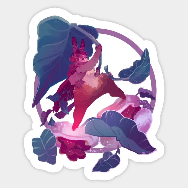 Taro Mochi Moth - Cosmicloak - Sticker | TeePublic