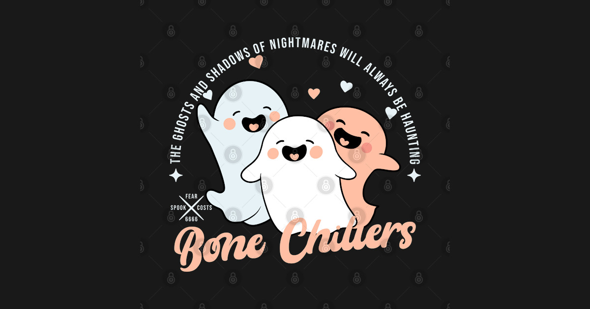 Cute Ghost Trio Bone Chillers – Hauntingly Adorable Halloween - Cute ...