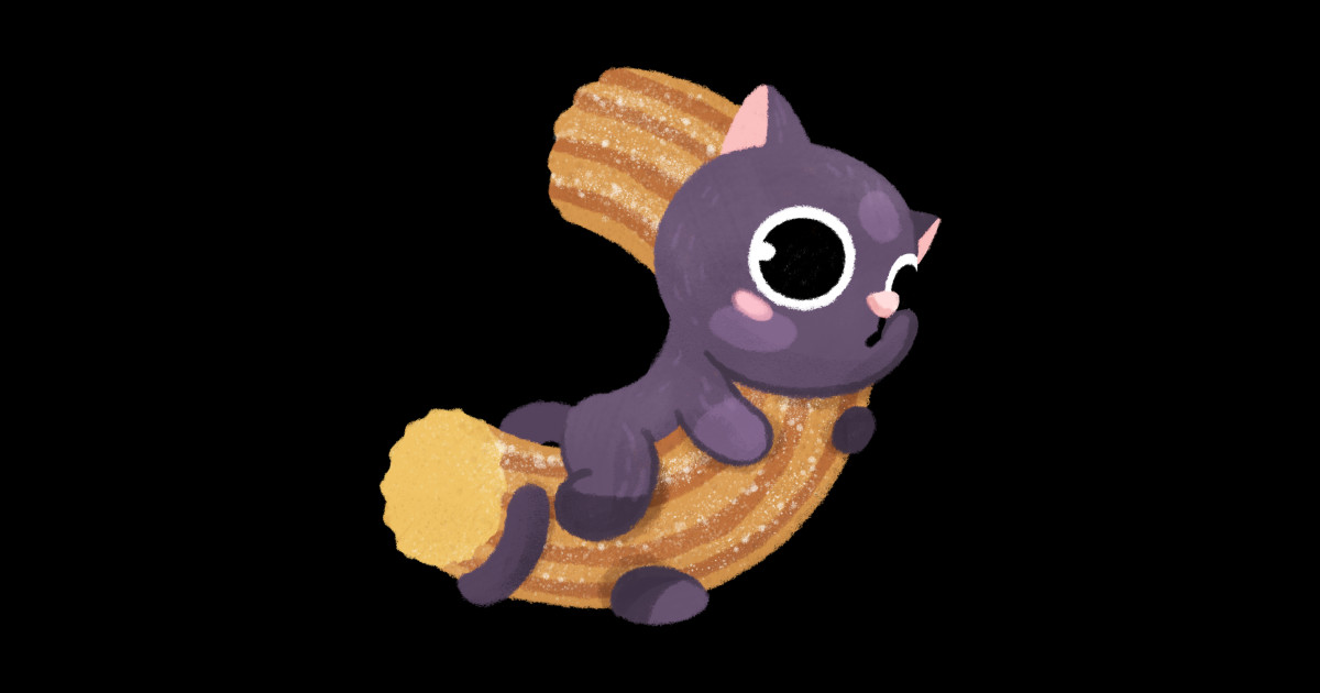 Churros Hugs - Cat - Sticker | TeePublic