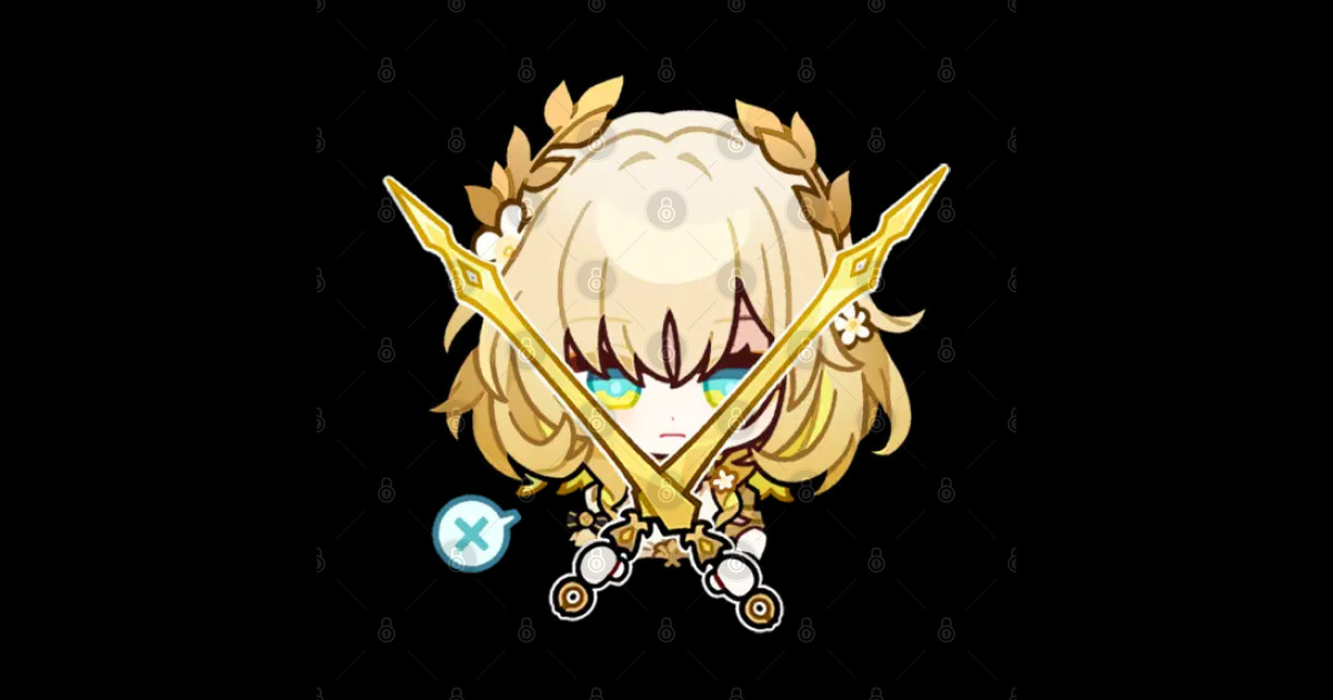 Honkai Star Rail Chibi Aglaea 2 - Honkai Star Rail - Sticker | TeePublic