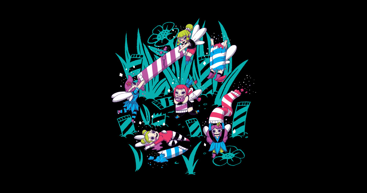 Pixies Eating Pixie Sticks - Pixie Sticks - Sticker | TeePublic