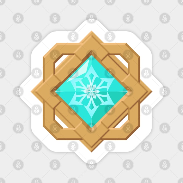 Genshin Impact Liyue Vision - Cryo - Genshin - Magnet | TeePublic