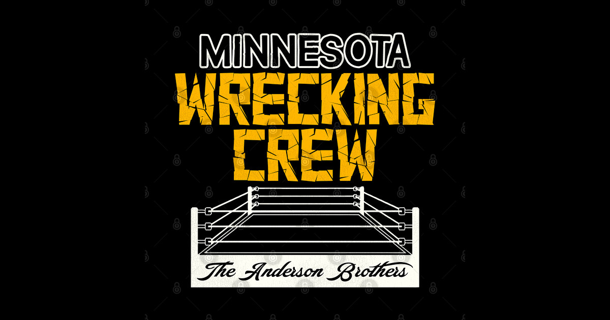 Minnesota Wrecking Crew - Anderson Brothers - Pro Wrestling - Sticker ...
