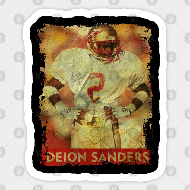 TEXTURE ART- Deion Sanders - RETRO STYLE 1 - Texture Art - Sticker ...