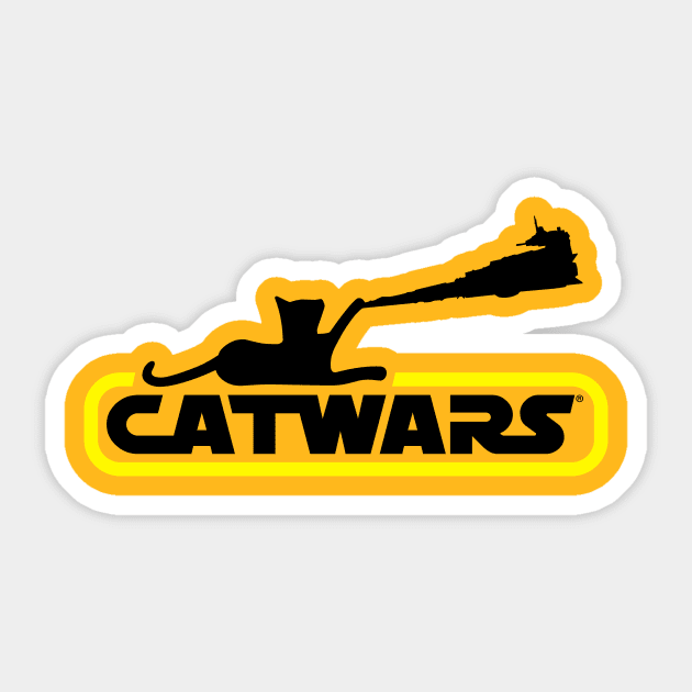 CATWARS STAR DESTROYER - Star Wars - Sticker | TeePublic