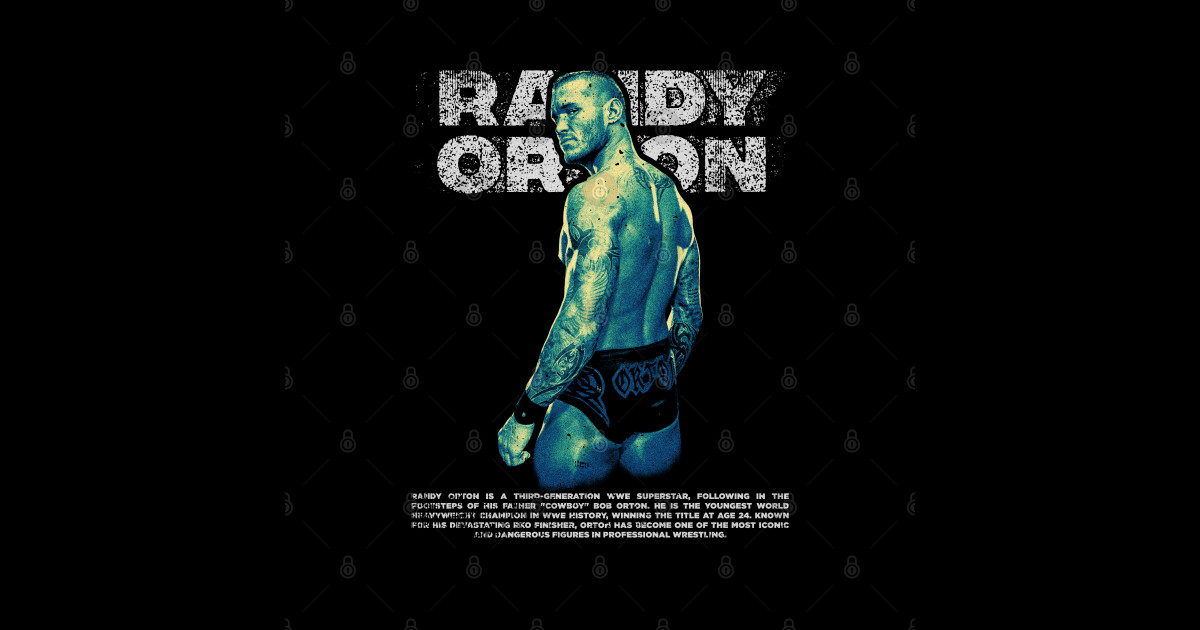 Legend Series: RKO Vintage Hit – Randy Orton Retro Cyan on Black ...
