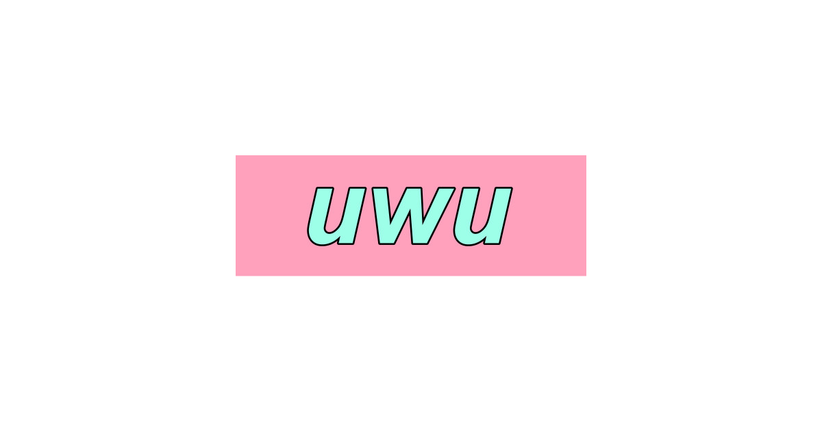 uwu Box Logo - Simple Design - T-Shirt | TeePublic