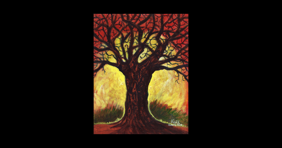 'Blue Ridge Rumination #20'' - Tree - Sticker | TeePublic