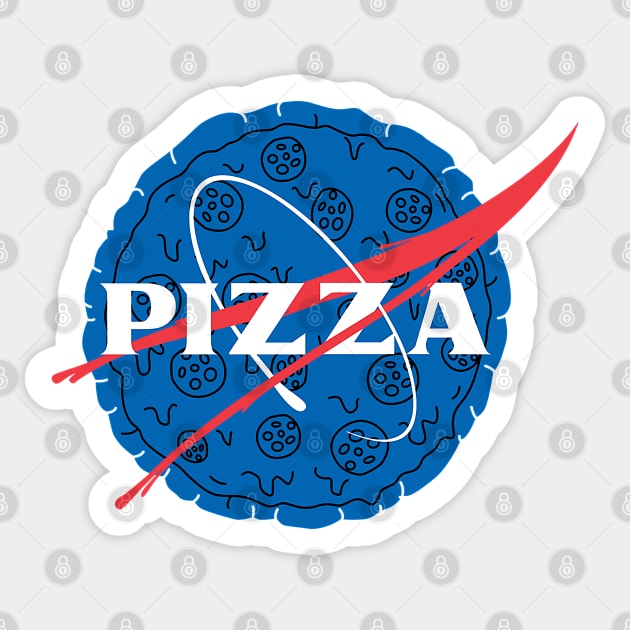 Pizza is Space - Pizza Parody - Sticker | TeePublic