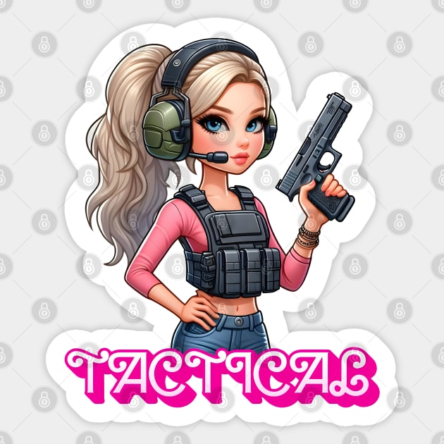 Girl Doll Tactical - Barbie - Sticker | TeePublic