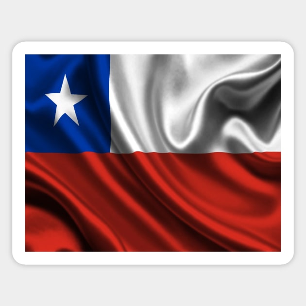 Chile Flag - Chile - Sticker | TeePublic