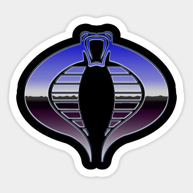Retro Chrome Cobra - Gi Joe - Sticker | TeePublic