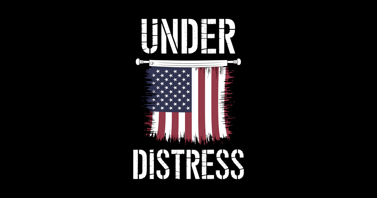Under Distress America Flag - Under Distress America Flag - Sticker ...