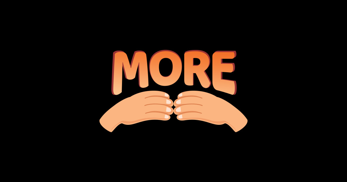 'More Sign Language' Cool ASL Sign Language - Asl - Sticker | TeePublic