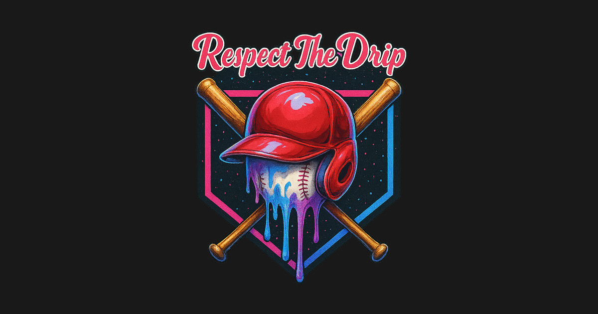 Baseball Drip Boys Ice Cream Drip Youth Respect The Drip - Baseball ...