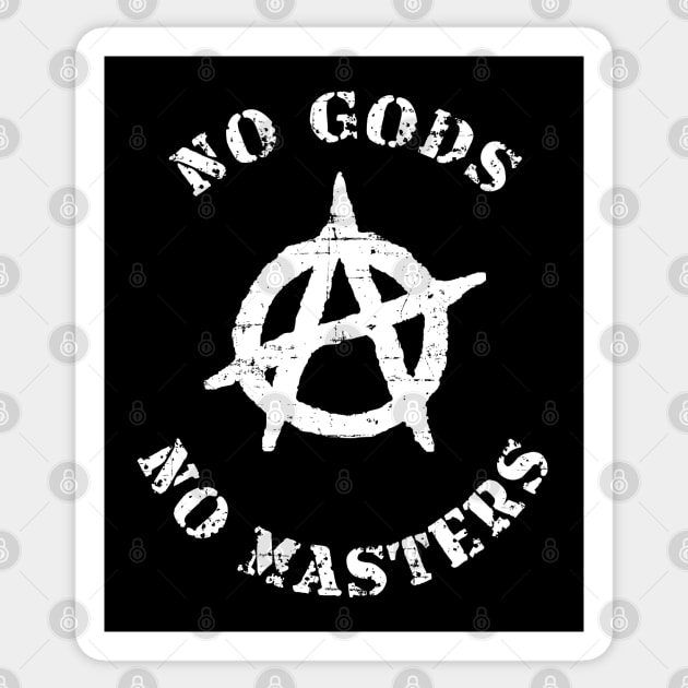 no gods no masters anarchy symbol - No Gods No Masters - Sticker ...
