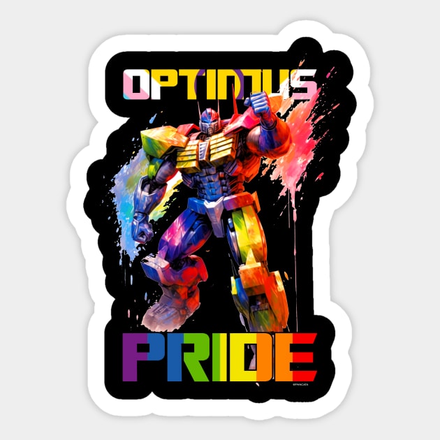 OPTIMUS PRIDE - Optimus Prime Transformers - Sticker | TeePublic