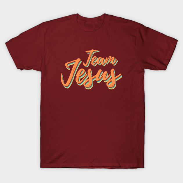 Team Jesus - Vintage Retro Text - Team Jesus - T-Shirt | TeePublic