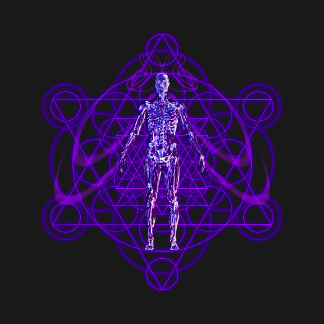 Sacred Human Body and Geometry - Sacred Geometry - T-Shirt | TeePublic
