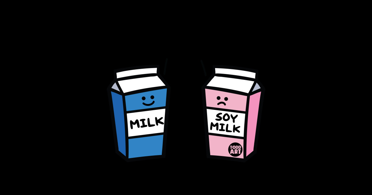 soy milk - Milk - Sticker | TeePublic