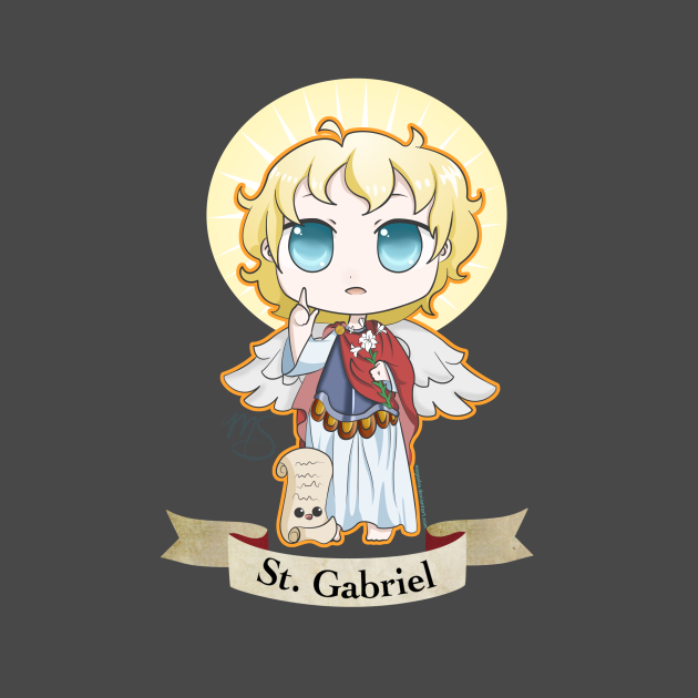 Chibi St. Gabriel - Faith - T-Shirt | TeePublic