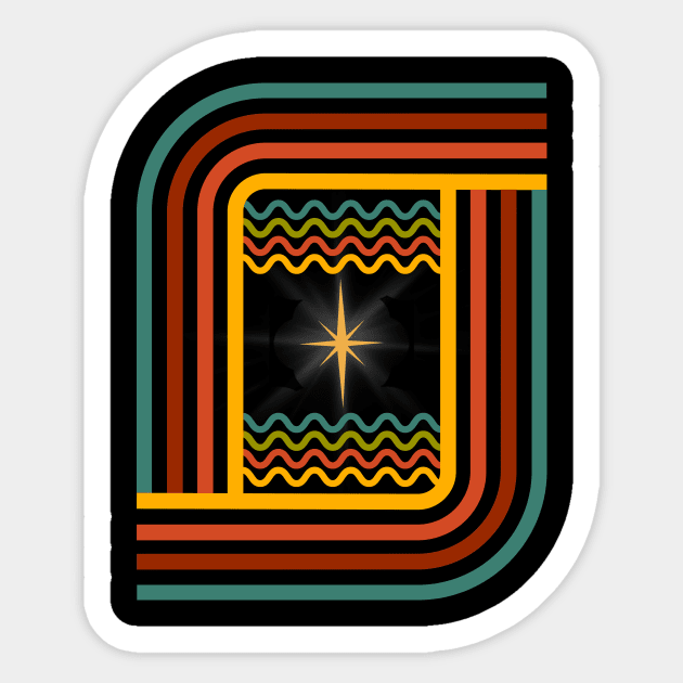 Vintage Shining Star - 90s - Sticker | TeePublic