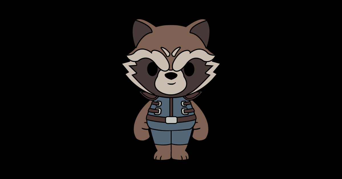 Rocket Racoon Chibi - Rocket Racoon - Sticker | TeePublic