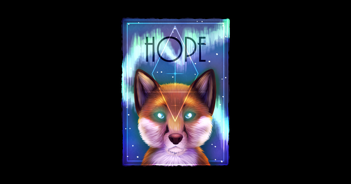 Fox of Hope - Fox - Sticker | TeePublic