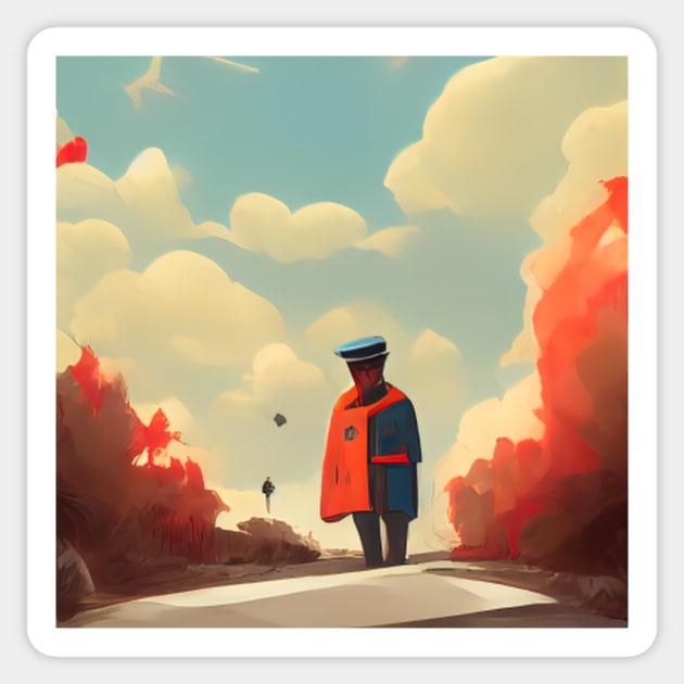 Postman | Comics Style - Comics - Sticker | TeePublic