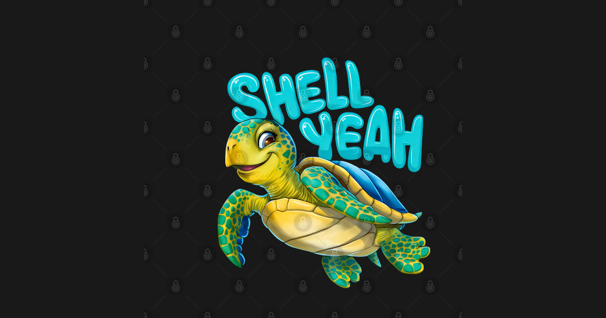 turtle shell yeah - Turtle Shell Yeah - T-Shirt | TeePublic