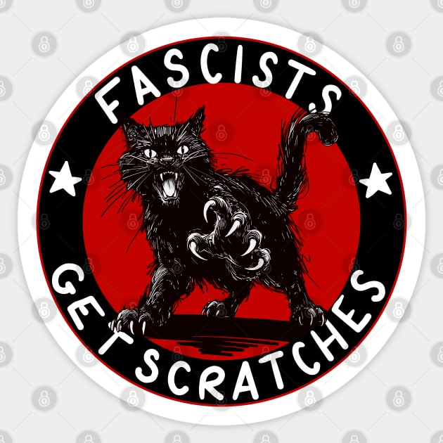 Cats Against Fascists - Cats - Sticker | TeePublic