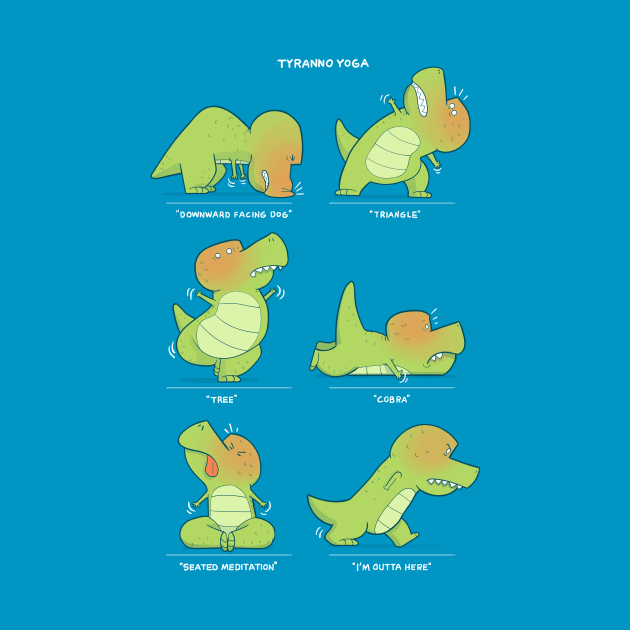 T-Rex tries Yoga - Yoga - T-Shirt | TeePublic