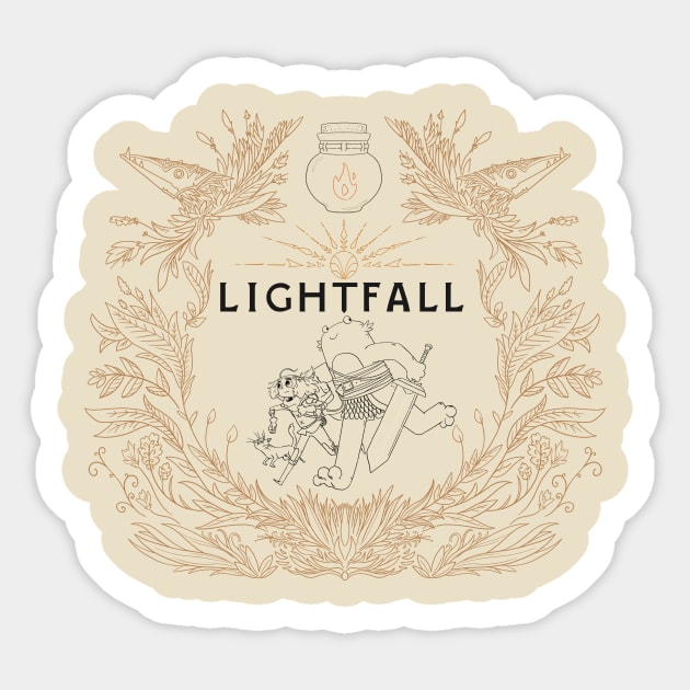 Lightfall - Bea & Cad - Lightfall - Sticker | TeePublic