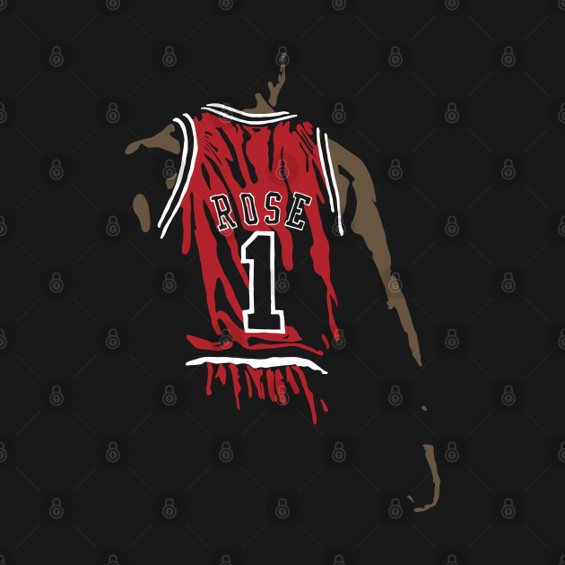 Derrick Rose Silhouette - Derrick Rose - T-Shirt | TeePublic