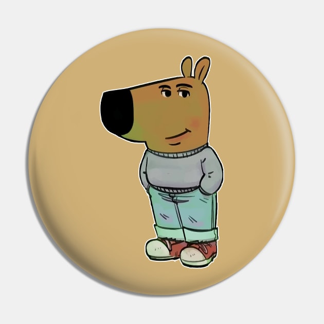 Chill Guy Meme - Chill Guy - Pin | TeePublic